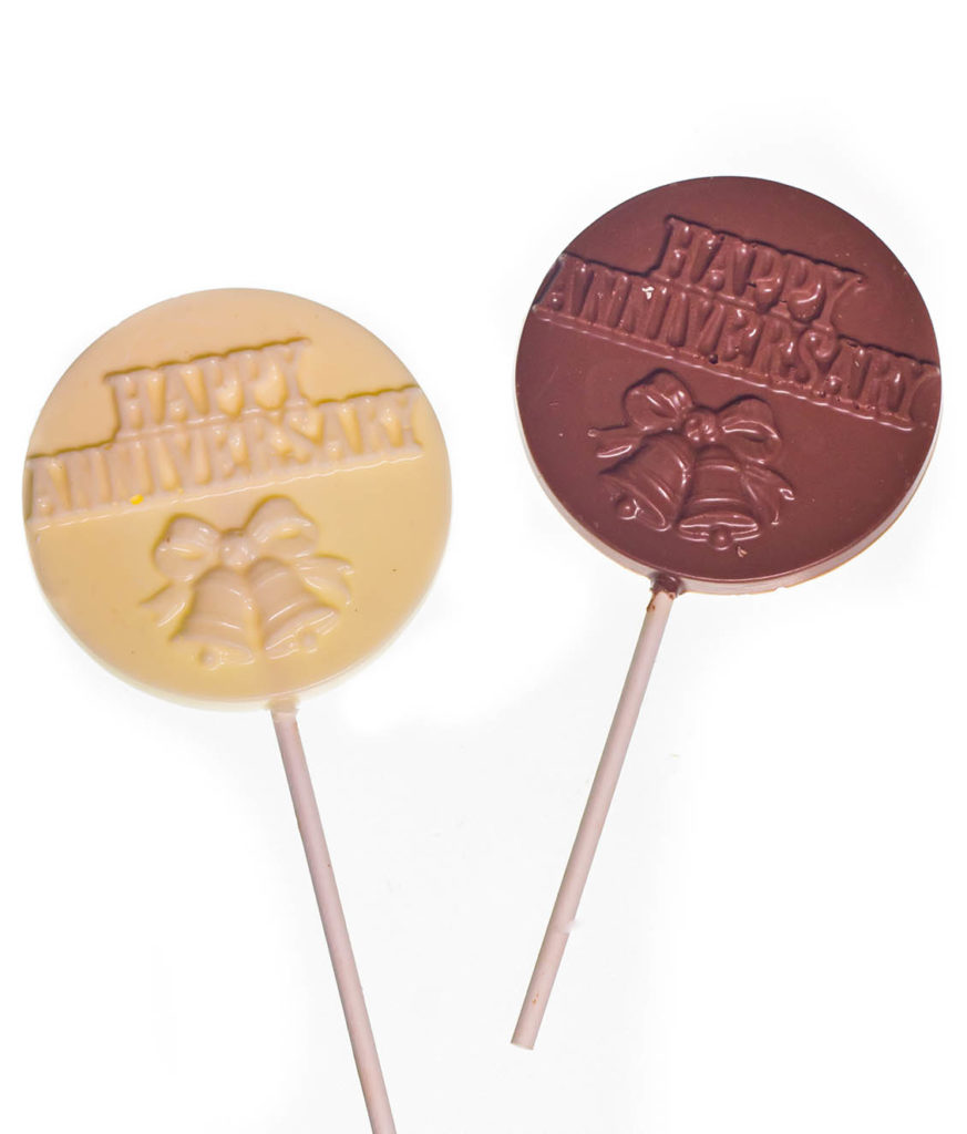 Happy Anniversary Round Chocolate Pops – Aunt Charlotte's Candies