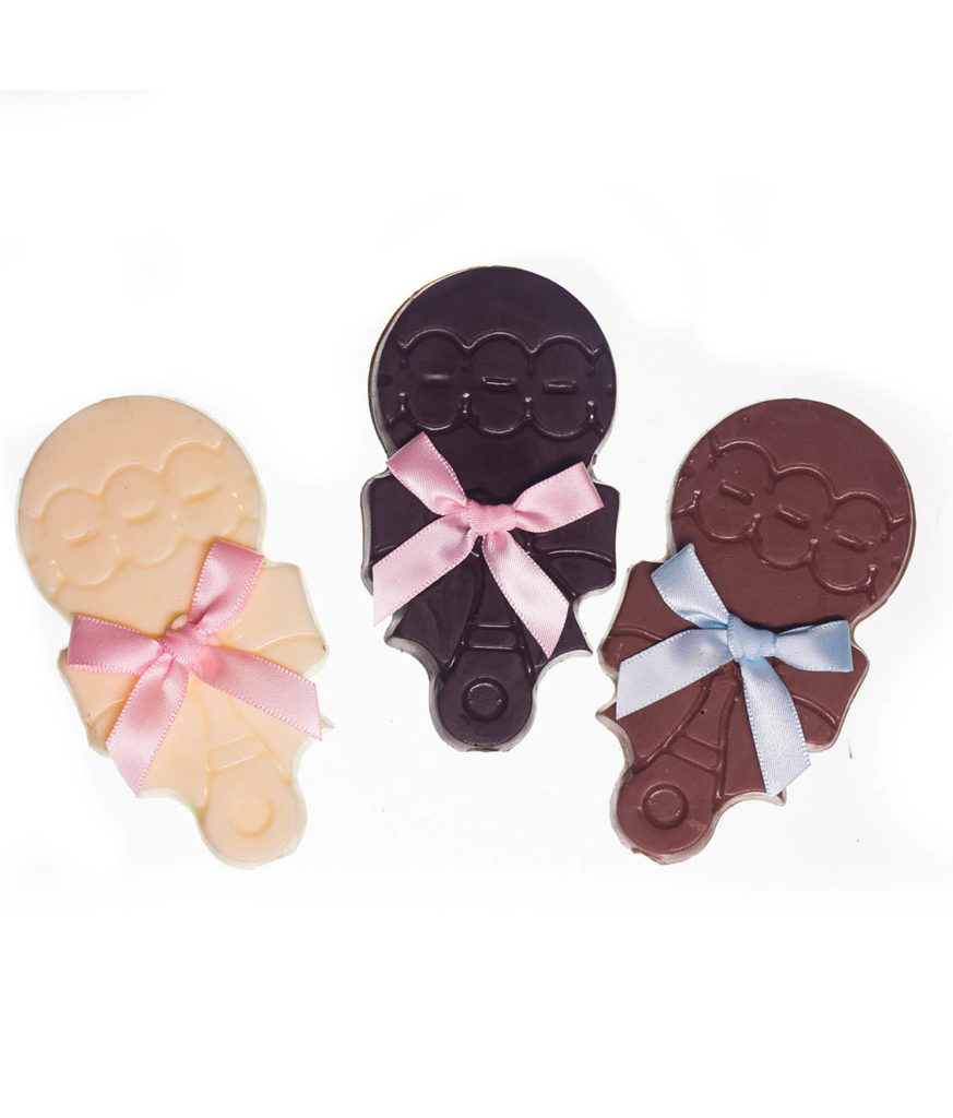 Baby Rattle Chocolate Pops – Aunt Charlotte's Candies