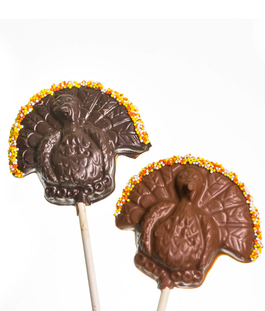 Thanksgiving Turkey Chocolate Pop-Front – Aunt Charlotte's Candies