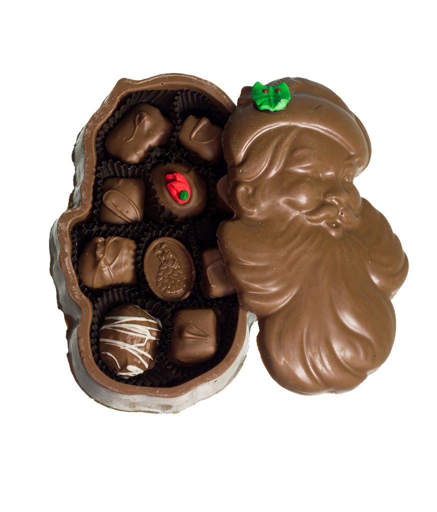 Santa Shaped Milk Chocolate Box – Aunt Charlotte's Candies