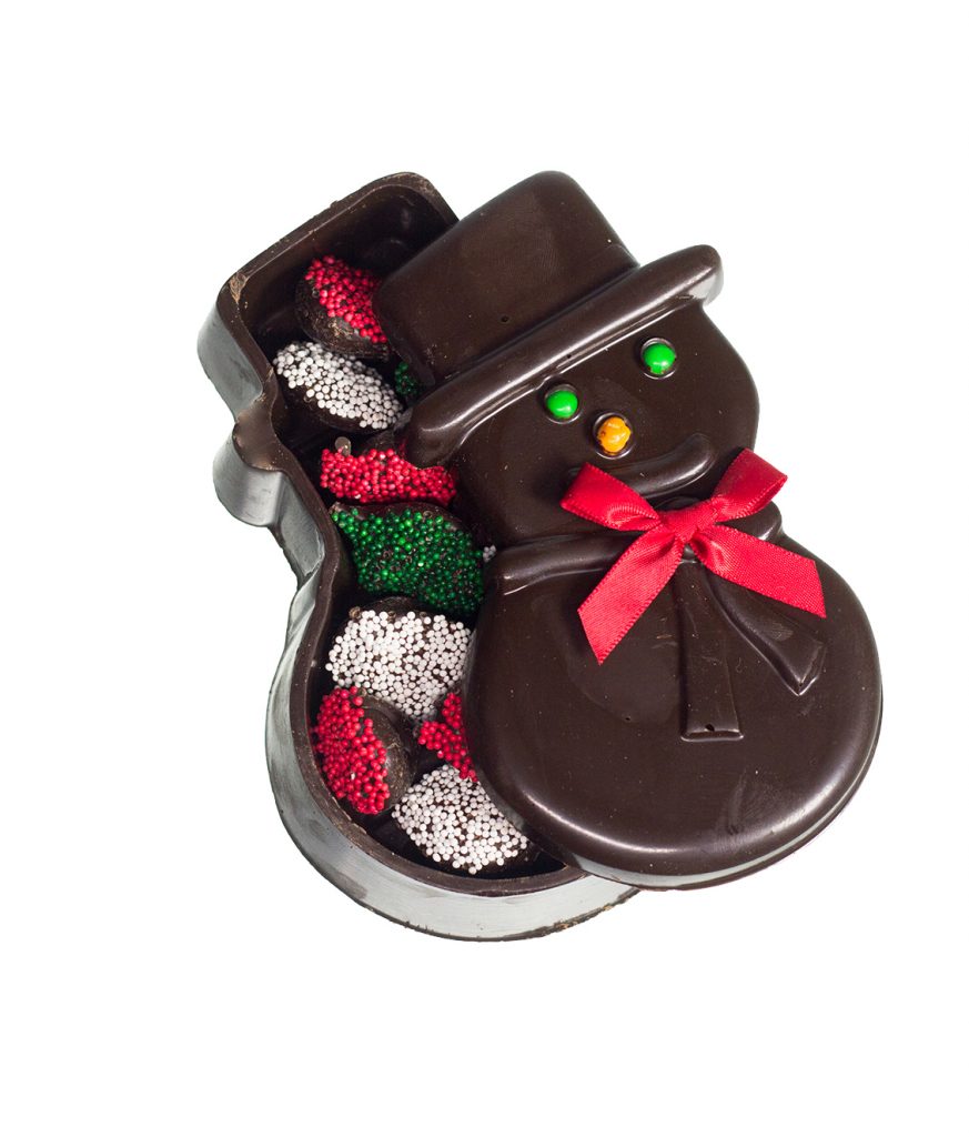Dark Chocolate Snowman Box – Aunt Charlotte's Candies